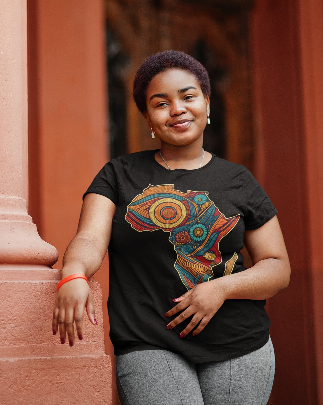 Vibrant Africa Map T-shirt, Africa Culture Tee, African Heritage Shirt ...