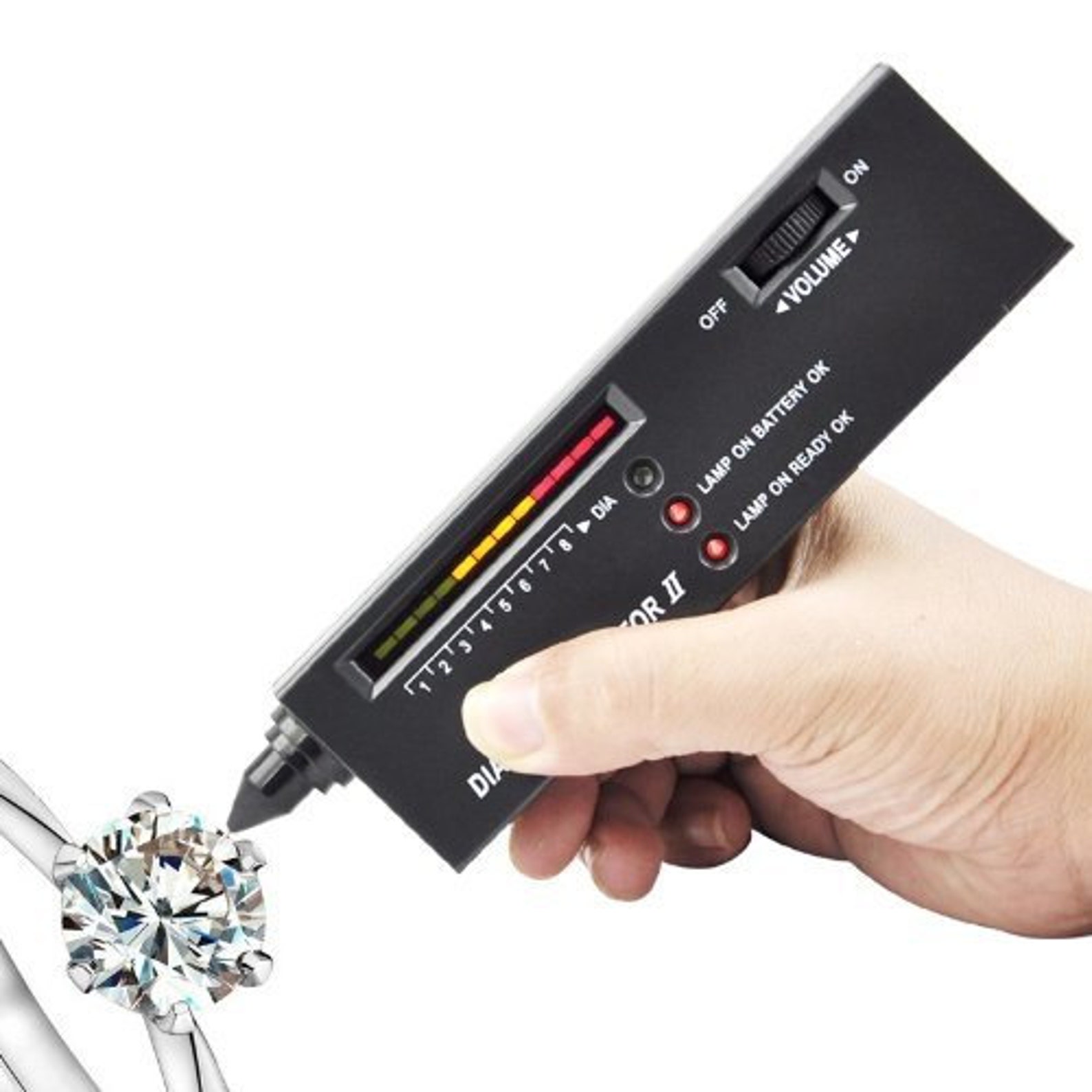 Gemstone Gems Jewelry Tester Diamond Selector Tool With LED Indicators ...