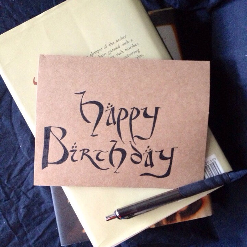 Lord of Rings Birthday Card - Etsy