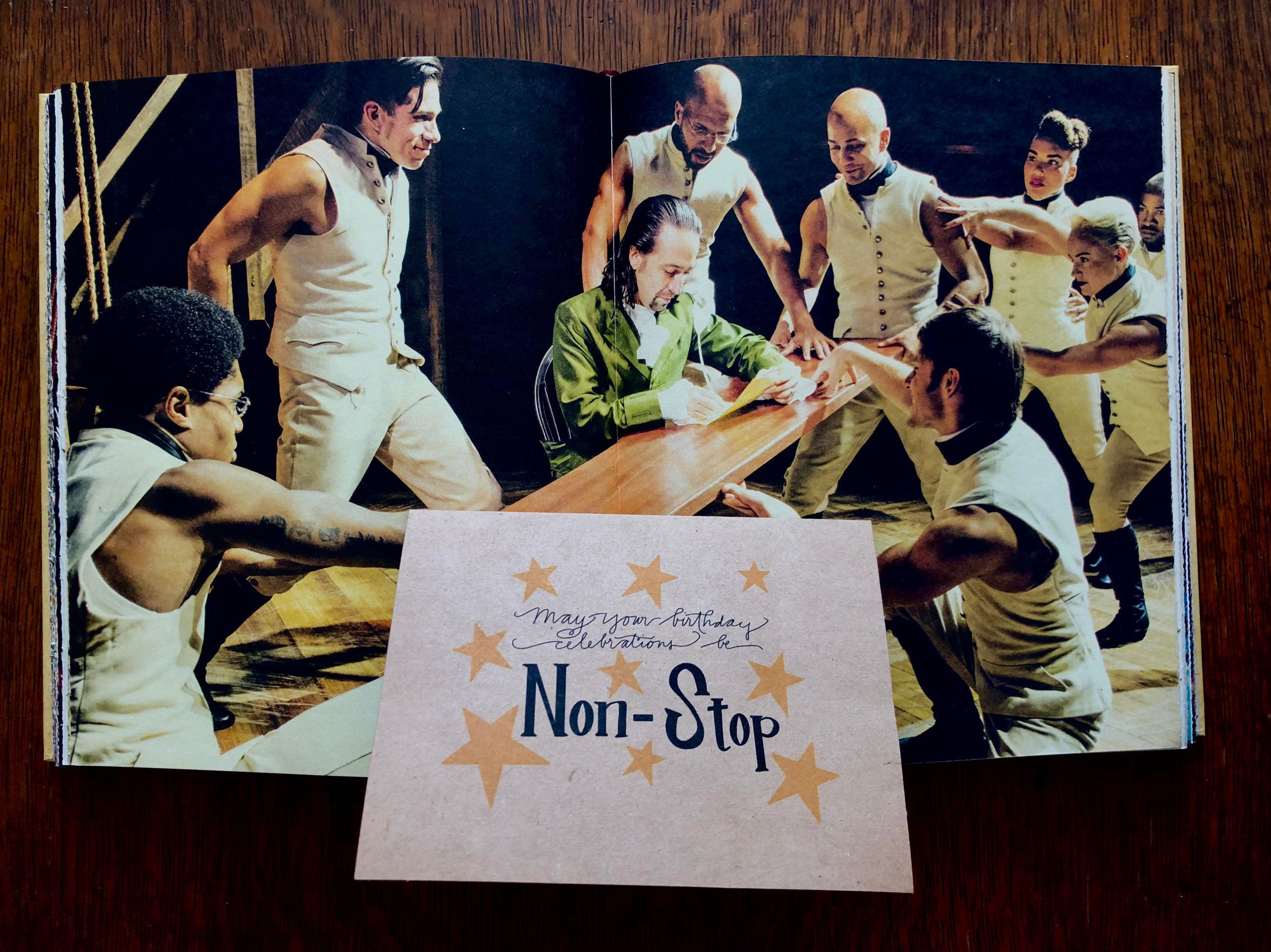 Hamilton Birthday Card | Non Stop | Hand Lettered - Etsy