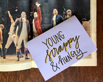 Hamilton Birthday Card Non Stop Hand Lettered - Etsy