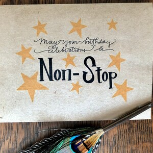 Hamilton Birthday Card Non Stop Hand Lettered - Etsy