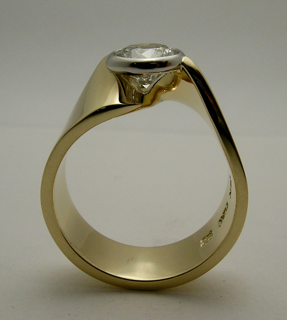 1 Carat Canadian Diamond Eternal Twist Engagement Ring - Etsy
