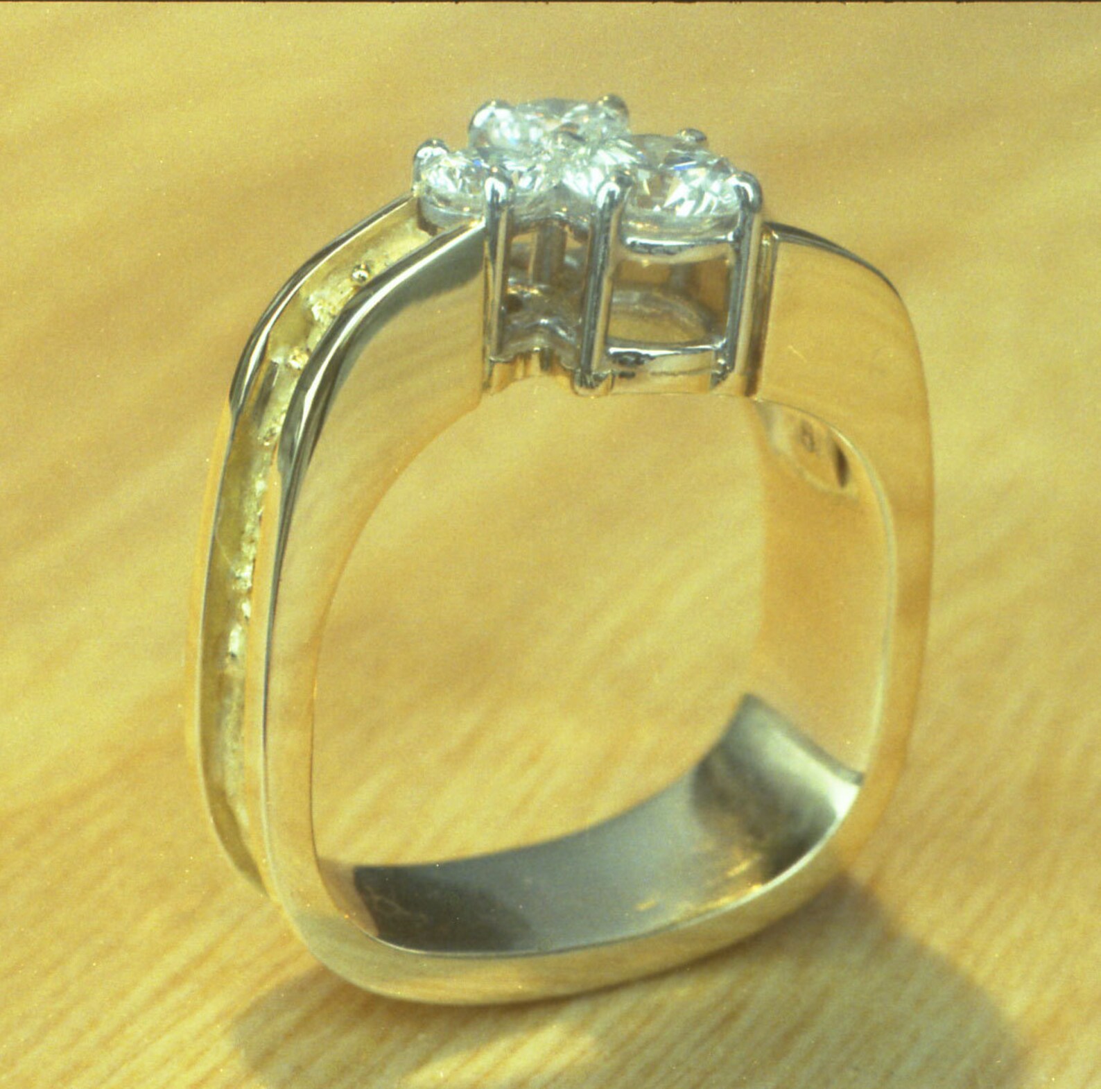 Hand Made in Canada 3 Stone Canadian Diamond Engagement Ring - Etsy