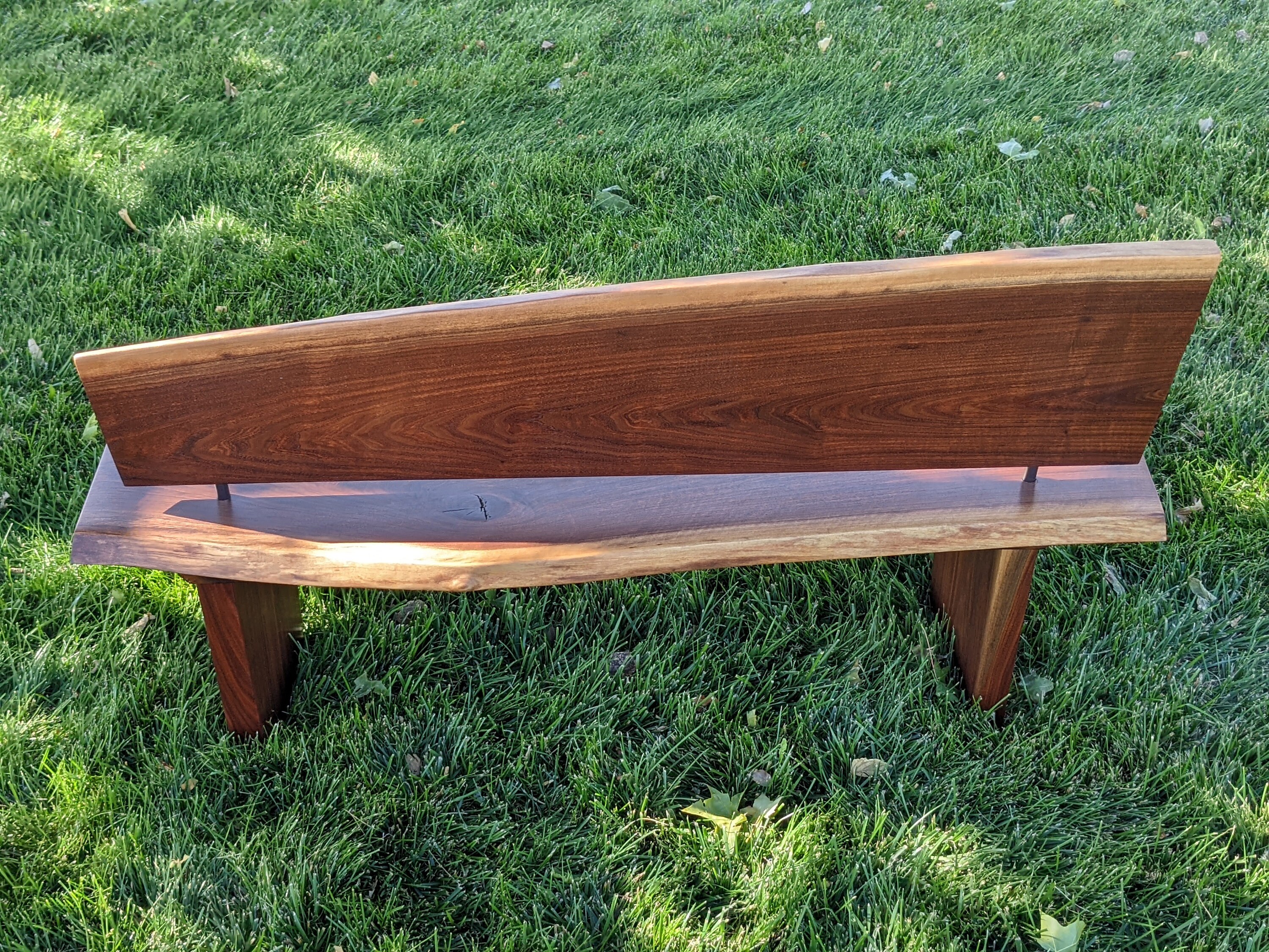 Live Edge Walnut Bench - Etsy