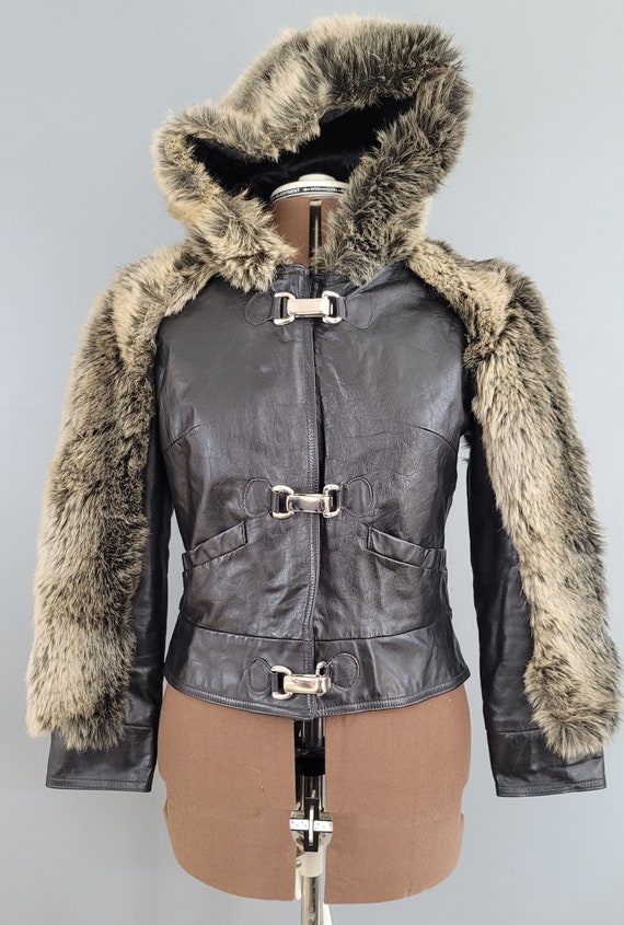 Vintage 70s Jonathan Legault Shearling Fur and Suede … - Gem