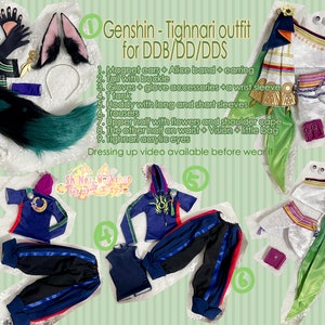 Shines Workshop ※ Genshin Impact - Tighnari Outfit in DDB / DD Size ...