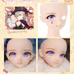 Shines Workshop ※ Digital Sketch for Bjd/dollfiedream - Etsy