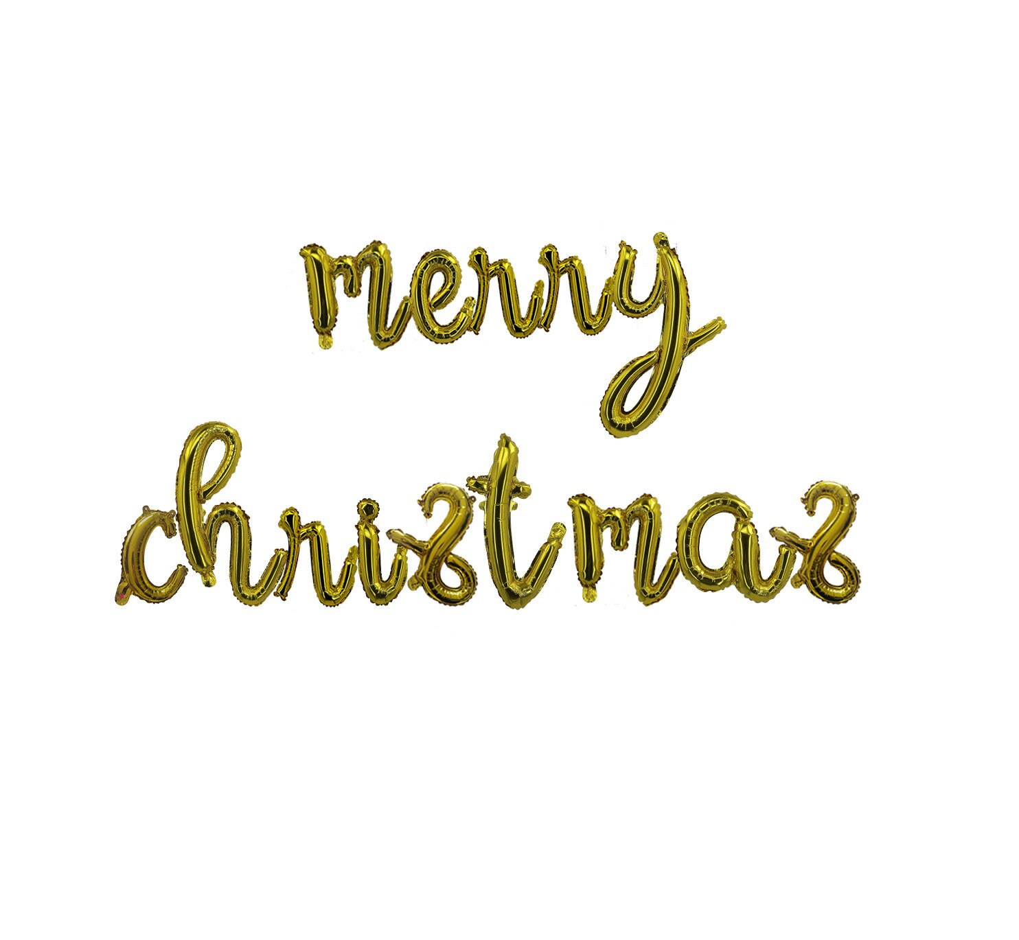 16 Script Merry Christmas Cursive Balloon | Etsy