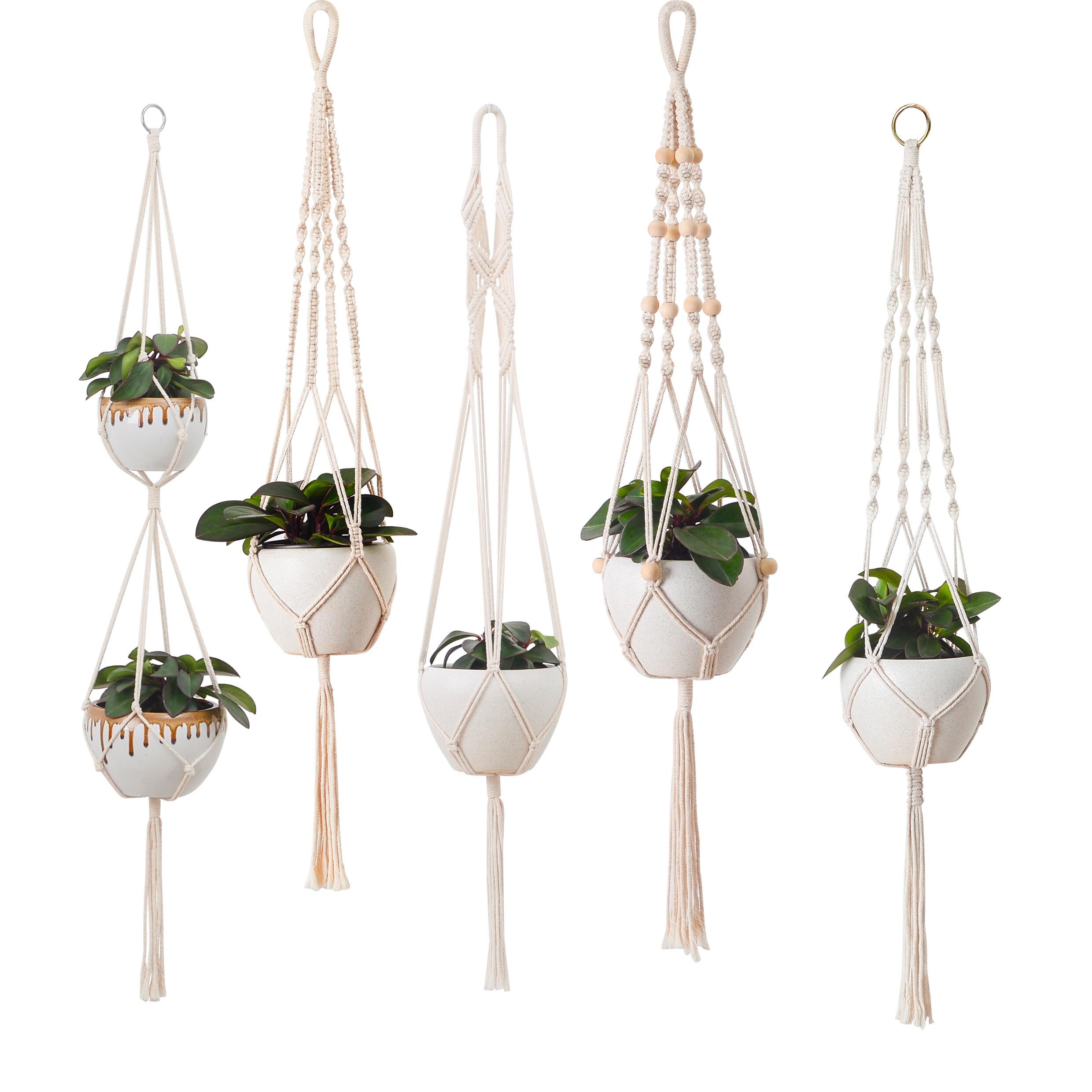 Art & Collectibles Macrame Fiber Arts Macrame Plant hanger Macrame ...