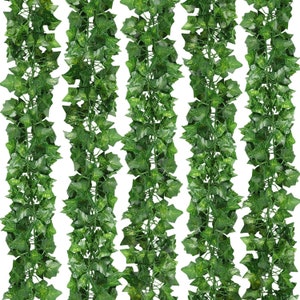 Fake Ivy Leaves Set of 12 Artificial Greenery vines for room | Etsy
