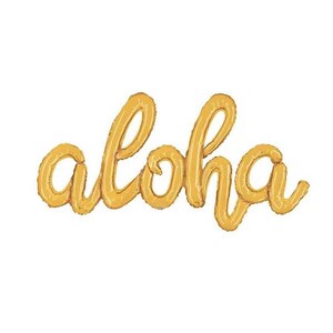 16 Script aloha Cursive Balloon Foil Letters - Etsy