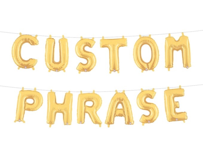 16 Capital Gold Foil Letters Numbers Symbols Balloons Parties Party ...