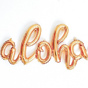 16 Script aloha Cursive Balloon Foil Letters - Etsy