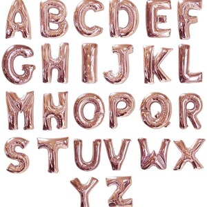 16 Capital Gold Foil Letters Numbers Symbols Balloons - Etsy