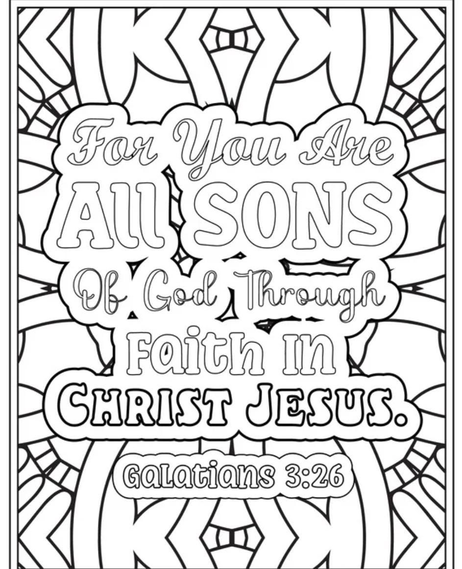 82 Printable Bible Verse Coloring Pages | Christian Coloring Book for ...