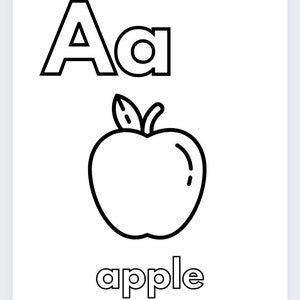 Color and Learn Activity Book/toddler Workbook/ Alphabet and Numbers ...