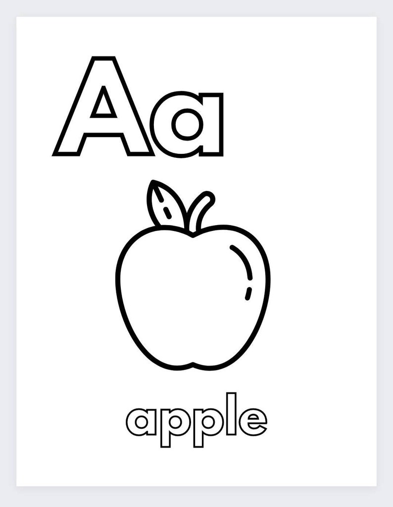 Color and Learn Activity Book/toddler Workbook/ Alphabet and Numbers ...