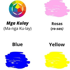 Printable English-filipino Colors / Learning Colors in Filipino ...