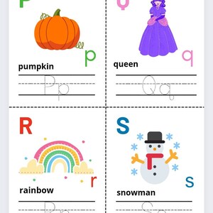 Alphabet Tracing Flashcards/ Printable Alphabet Cards/uppercase and ...