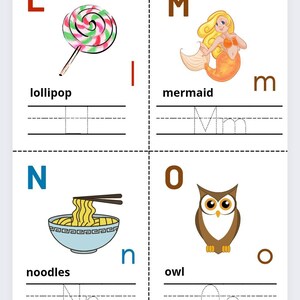 Alphabet Tracing Flashcards/ Printable Alphabet Cards/uppercase and ...