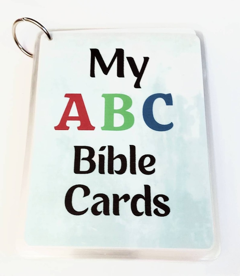 Printable ABC Bible Card / Memory Verse Card / Bible ABC / ABC Bible ...