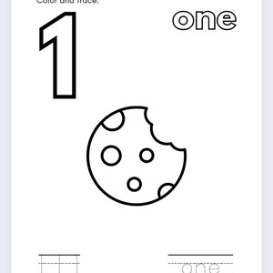 Color and Learn Activity Book/toddler Workbook/ Alphabet and Numbers ...