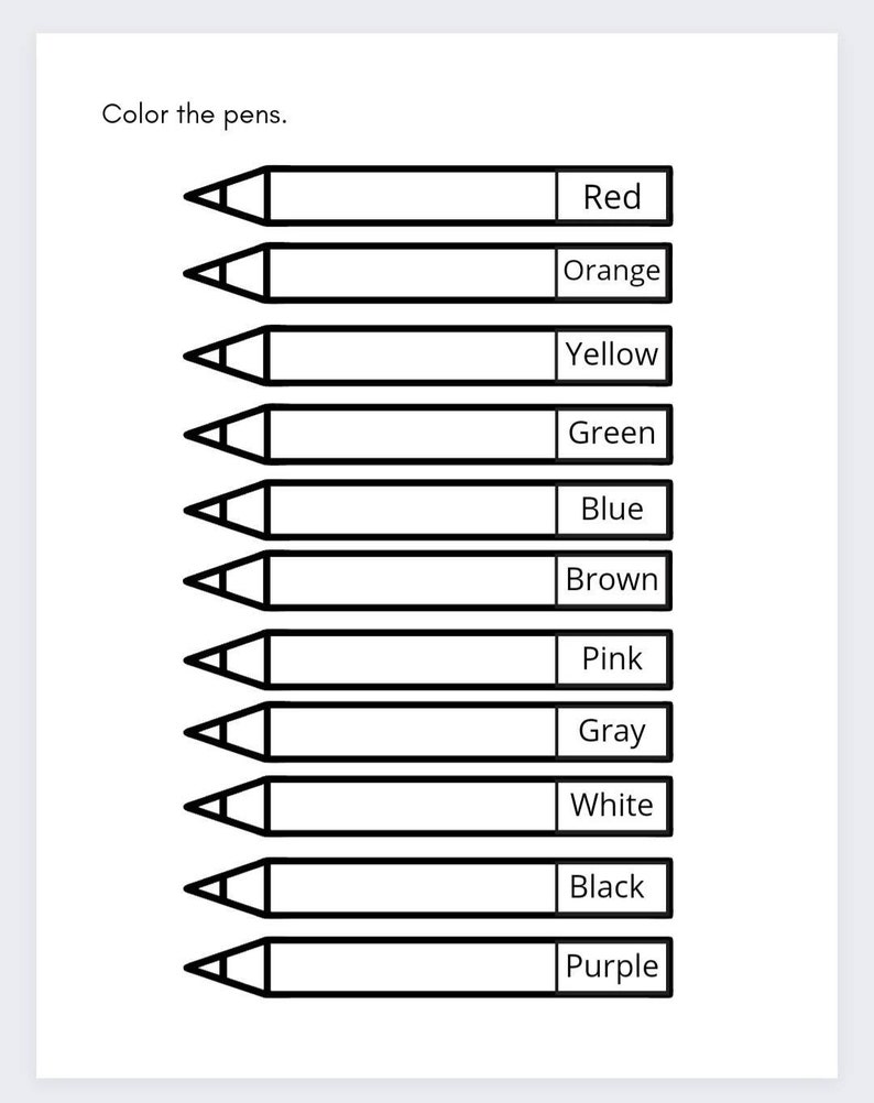 Color and Learn Activity Book/toddler Workbook/ Alphabet and Numbers ...