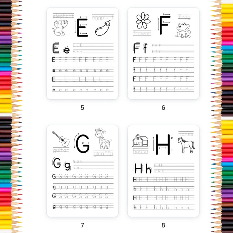 ABC Color and Trace Printable for Kids/alphabet Color and Trace ...
