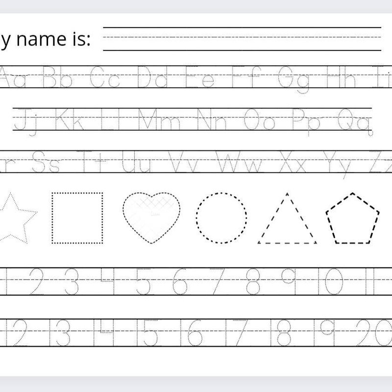 Tracing Alphabet Booklet - Etsy