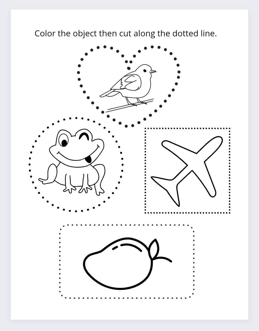 Color and Learn Activity Book/toddler Workbook/ Alphabet and Numbers ...