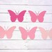 Pink Paper Butterfly Cutouts Pink Butterflies Cutouts Paper Butterfly ...
