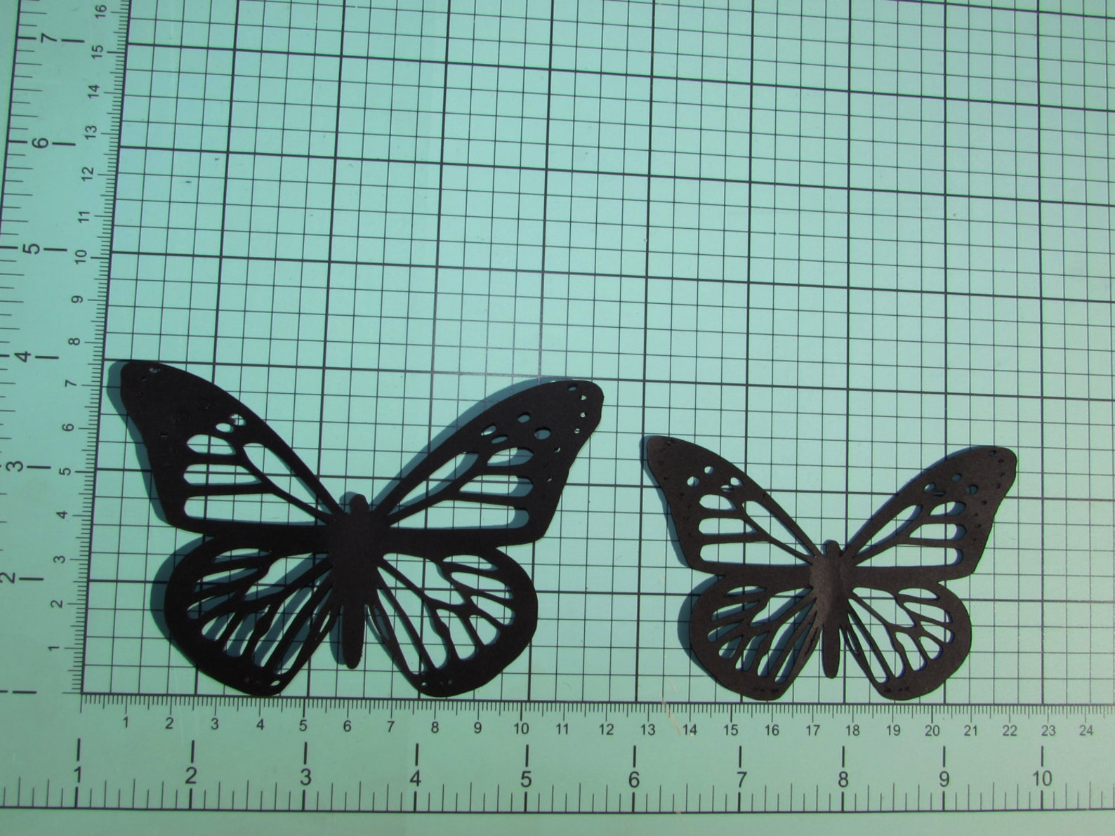 Monarch Butterfly Cutouts Black Paper Butterflies Black | Etsy