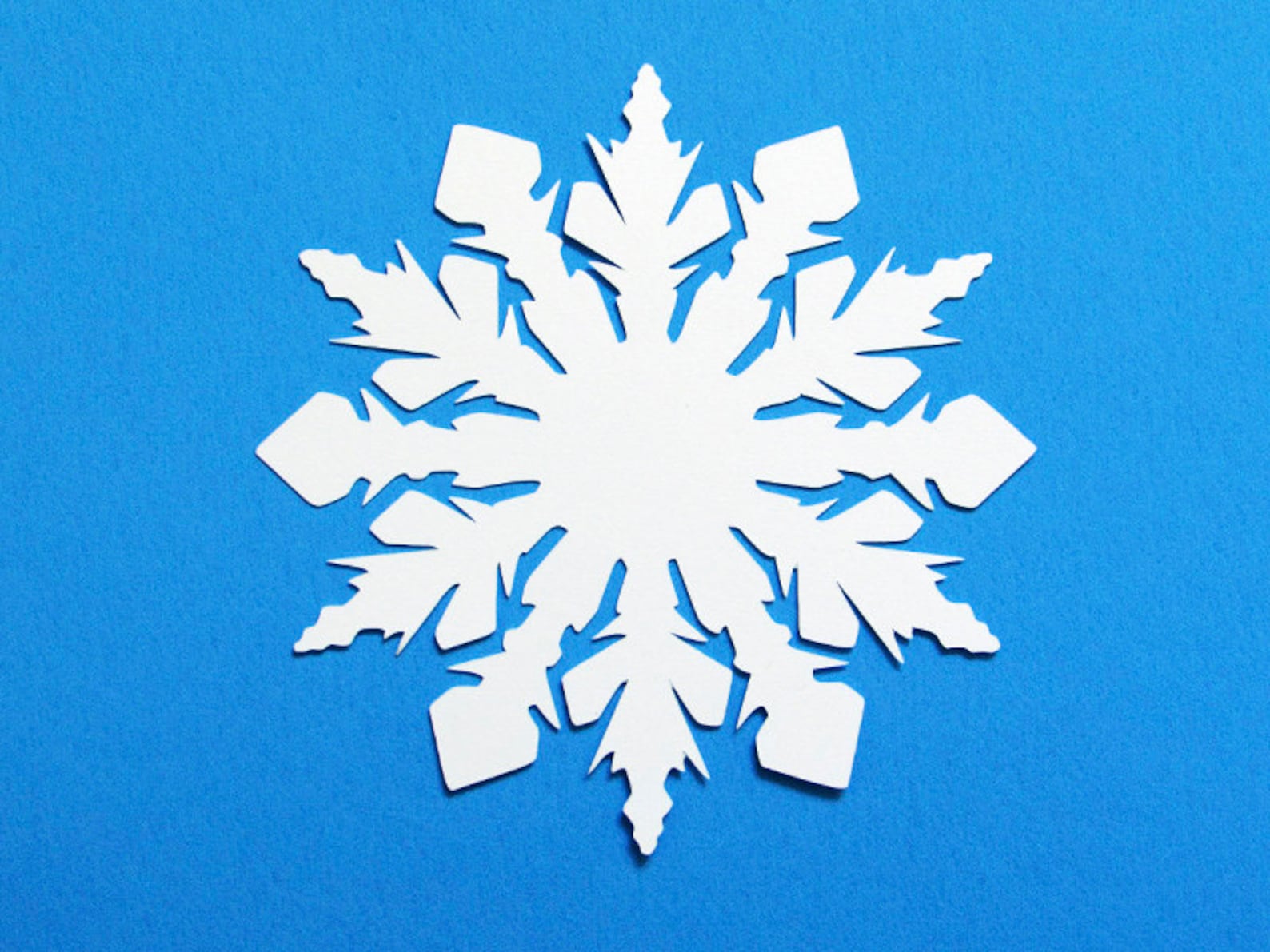 White Snowflake Paper Die Cuts/ Snowflake Die Cut / Cardstock - Etsy