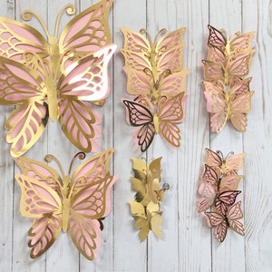 Paper butterflies butterfly cutouts butterfly wall art 3D | Etsy
