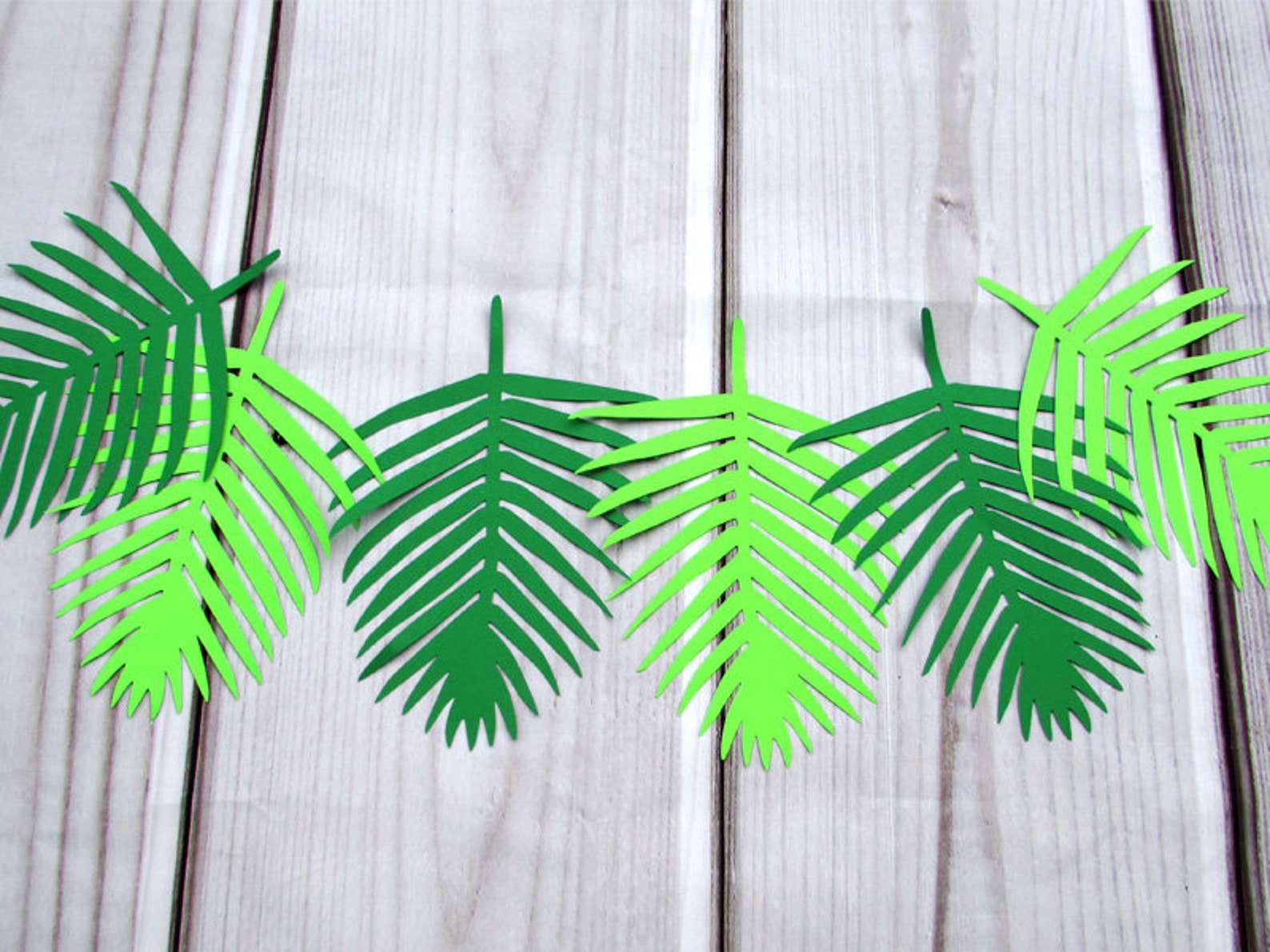 Tropical Paper Leaves Cutouts Large Tropical Leaf Cutouts - Etsy