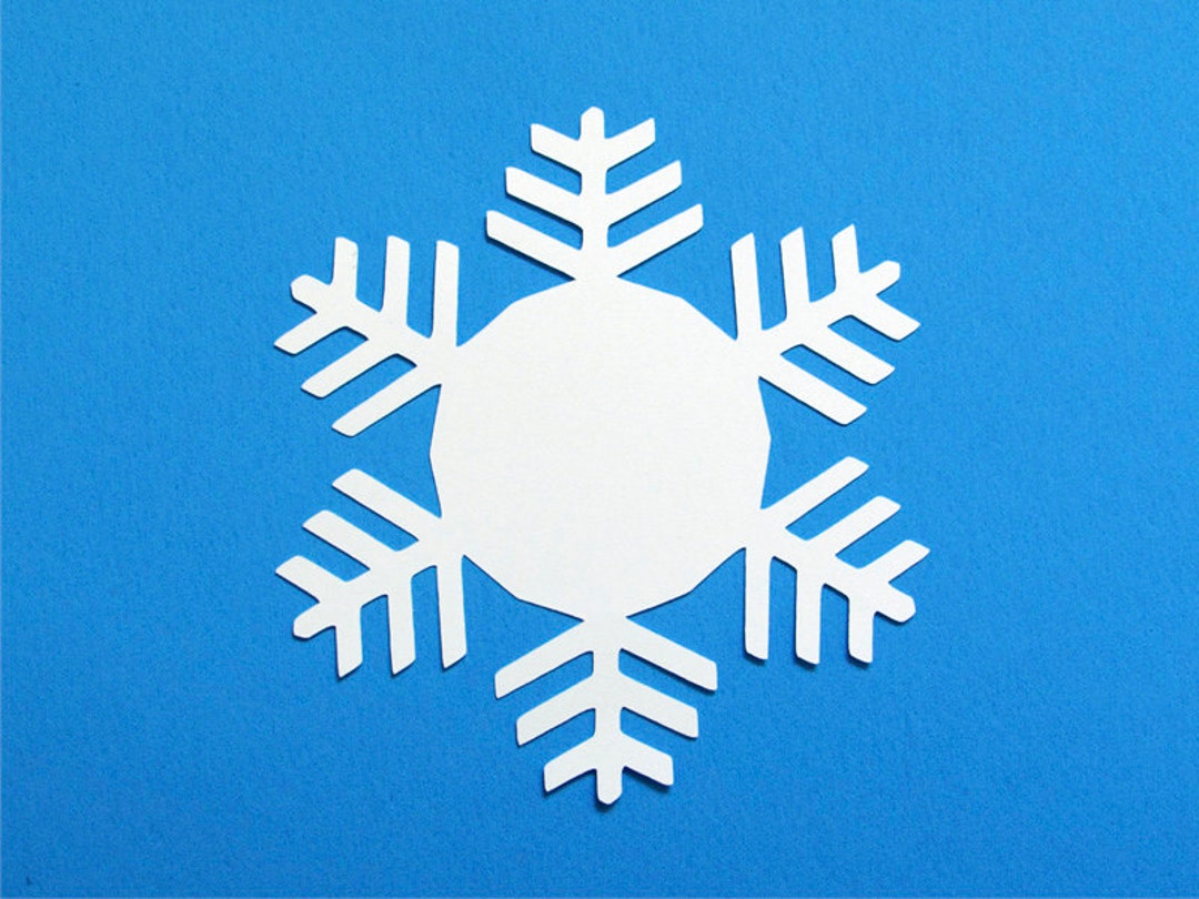 White Paper Snowflake Die Cuts Snowflake Cutouts Cardstock Paper ...