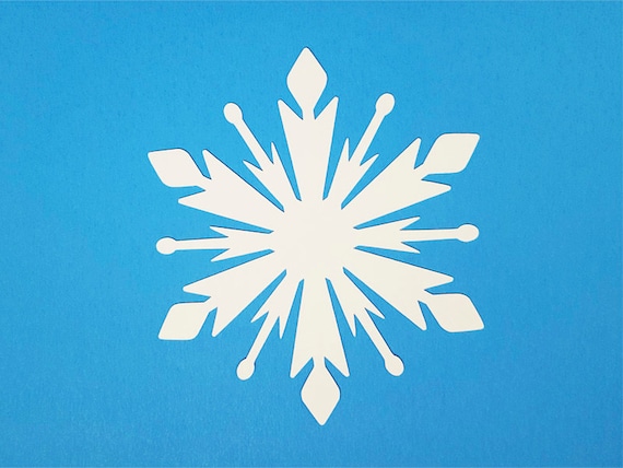 White Paper Snowflake Die Cuts Snowflake Cutouts Cardstock | Etsy