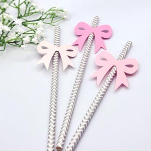 Pink Paper Coquette Bow Party Decorations Bow Style Party Pink Paper ...