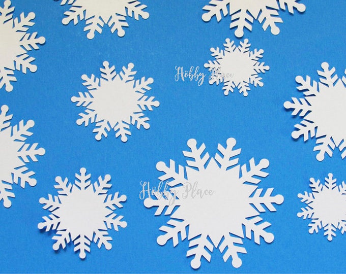 Paper Snowflakes Snowflake Die Cuts Paper Snowflake Cutouts - Etsy