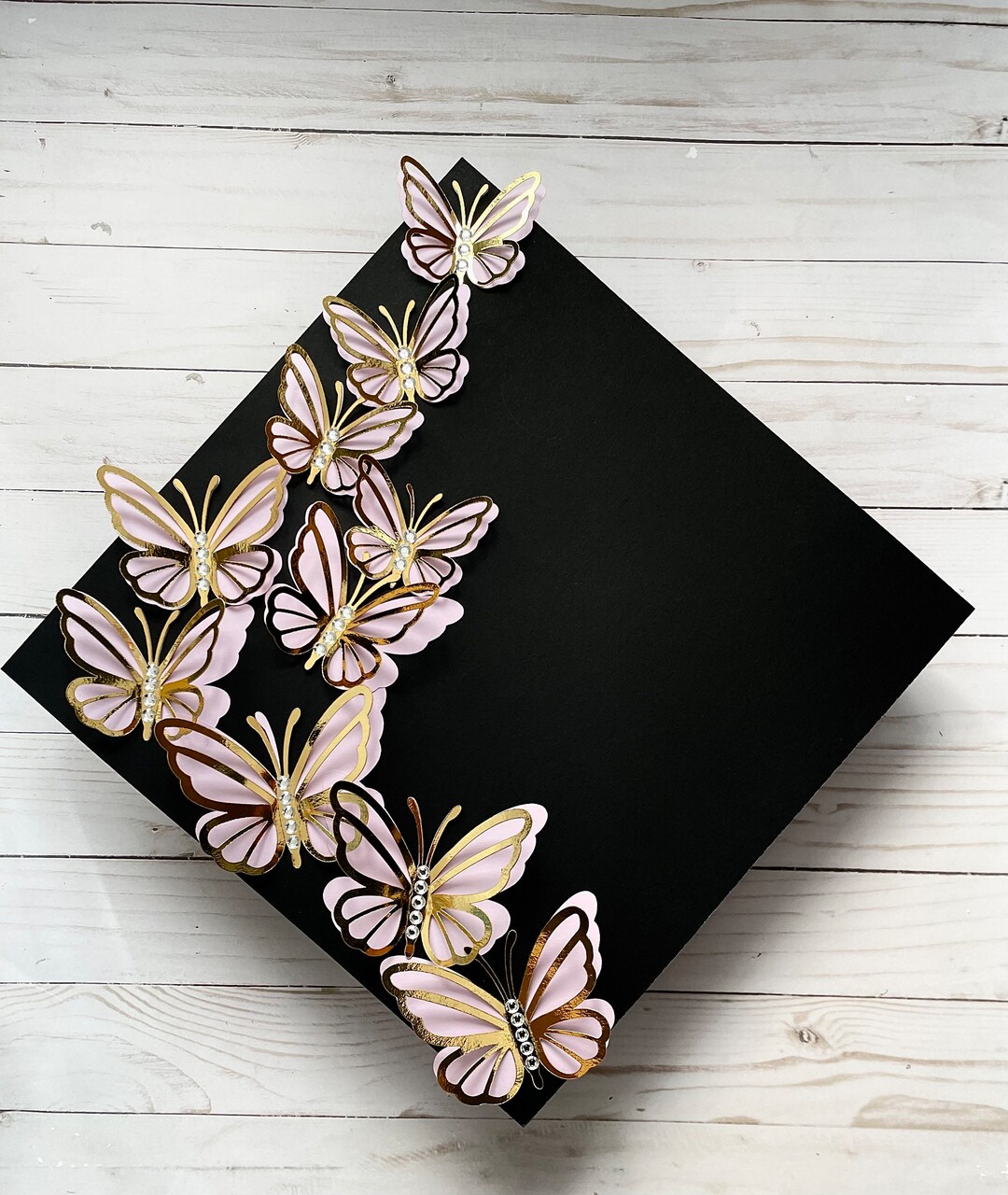 Purple and Gold Butterflies for Graduation Cap Topper DIY Butterfly Cap ...