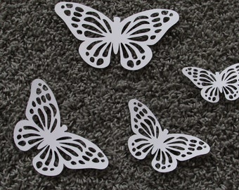 Large Paper Butterfly Die Cuts /purple Colors / 15 Pc. Set / | Etsy