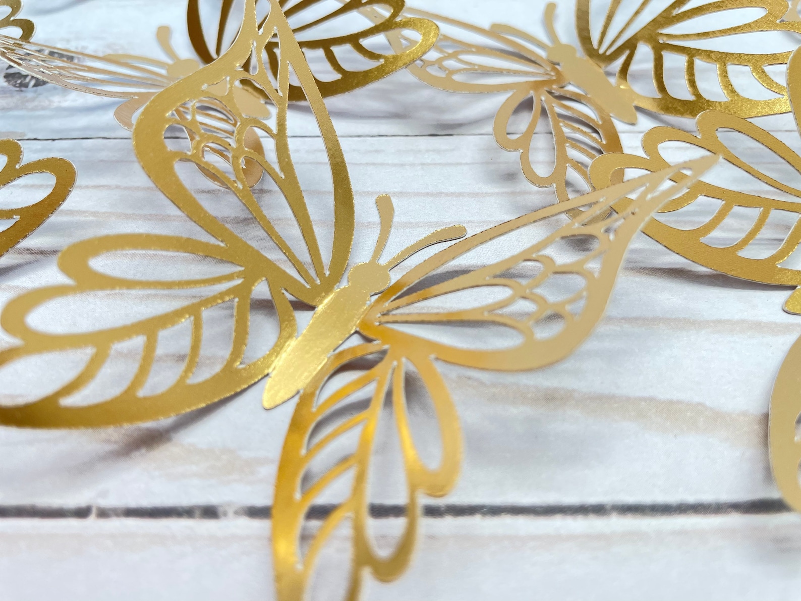 Gold Paper Butterfly Cutouts Paper Butterflies in Gold Color - Etsy