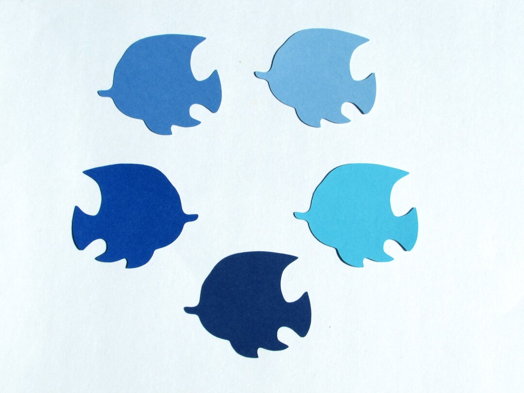 Paper Fish Die Cuts Blue Fish Cutouts Fish Paper Cut Outs Ocean Party ...