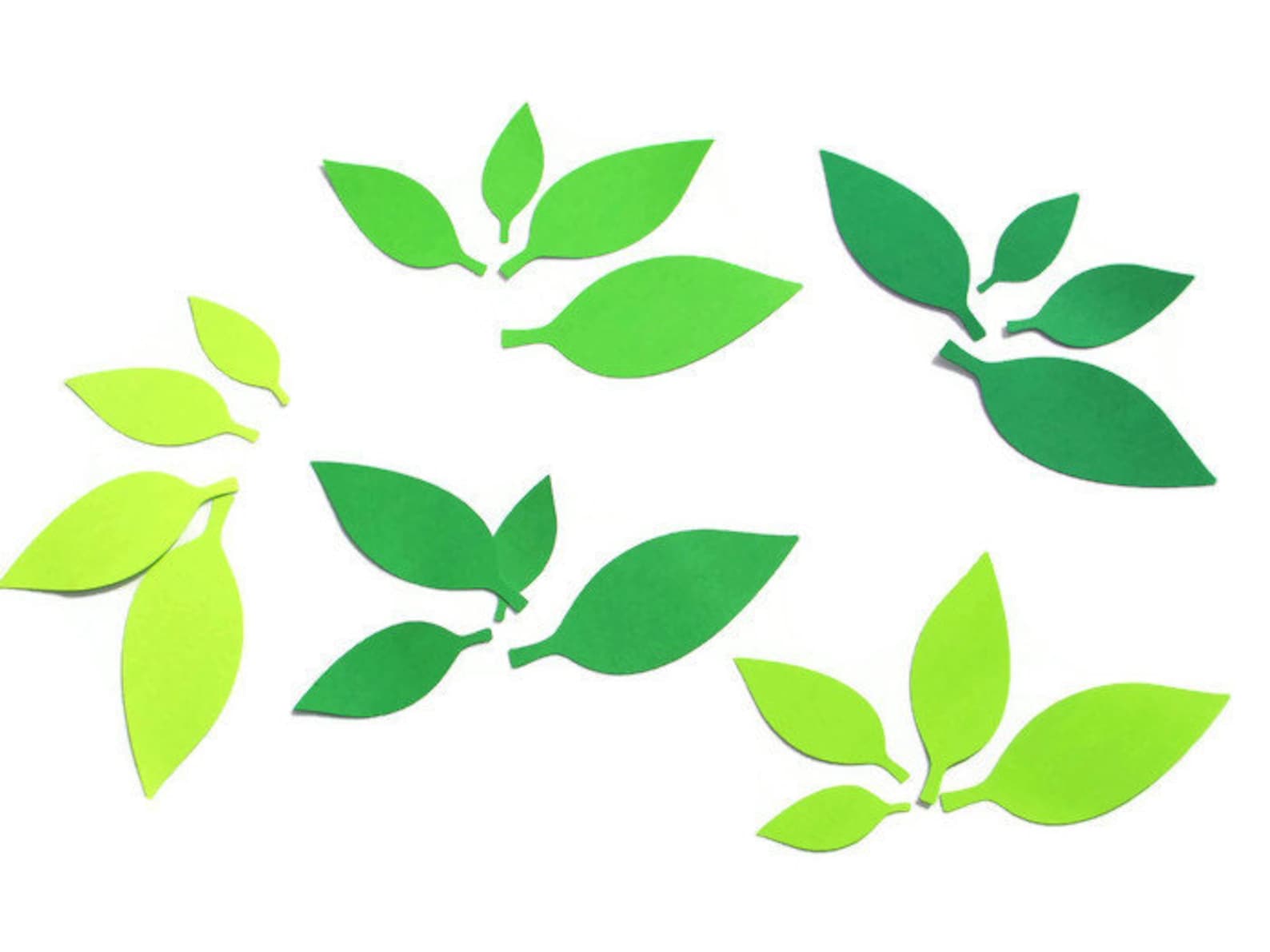 Paper Leaf Cut Outs Leaf Die Cuts Green Leaf Die Cuts Leaf | Etsy