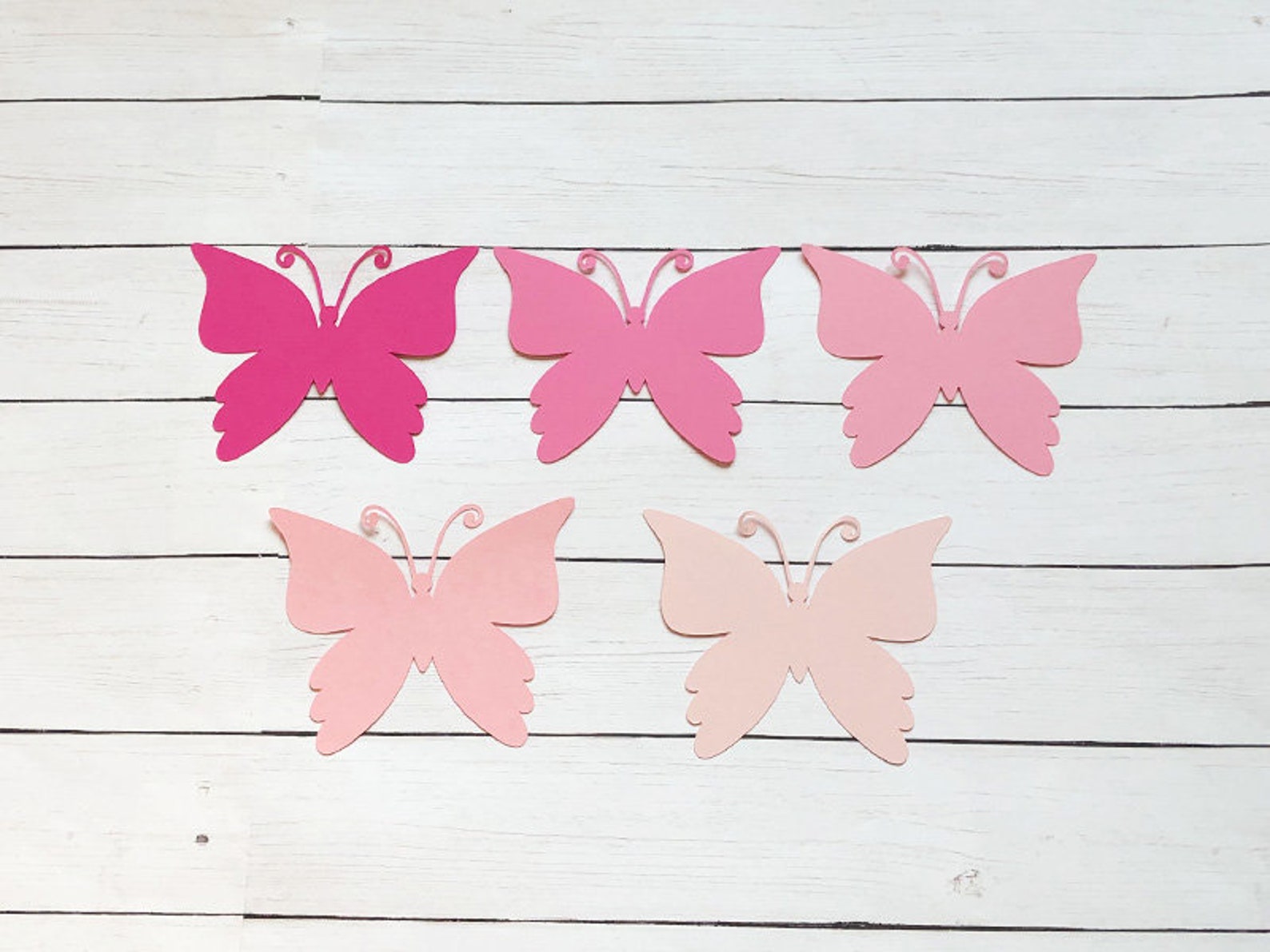 Pink Paper Butterfly Cutouts Pink Butterflies Cutouts Paper - Etsy
