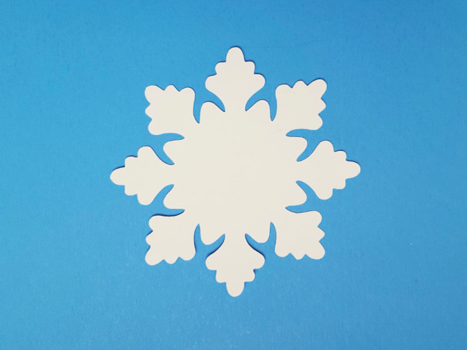 Paper Snowflake Cut Outs White Snowflake Die Cuts White Paper - Etsy