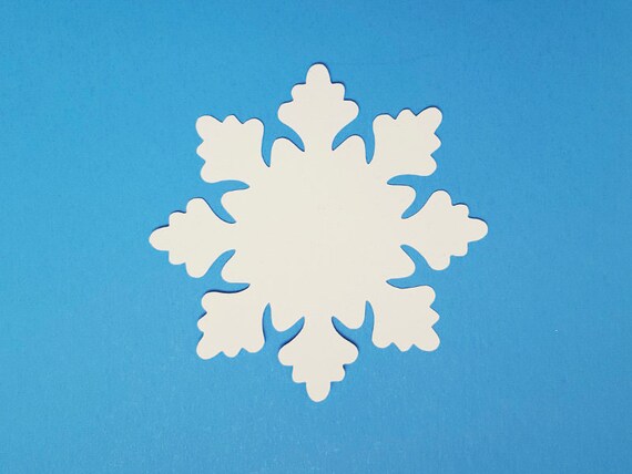 Paper Snowflake Cut Outs White Snowflake Die Cuts White Paper | Etsy