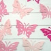 Pink Paper Butterfly Die Cuts Pink Butterfly Cutouts Big - Etsy