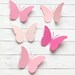 Pink Paper Butterfly Cutouts Pink Butterflies Cutouts Paper Butterfly ...